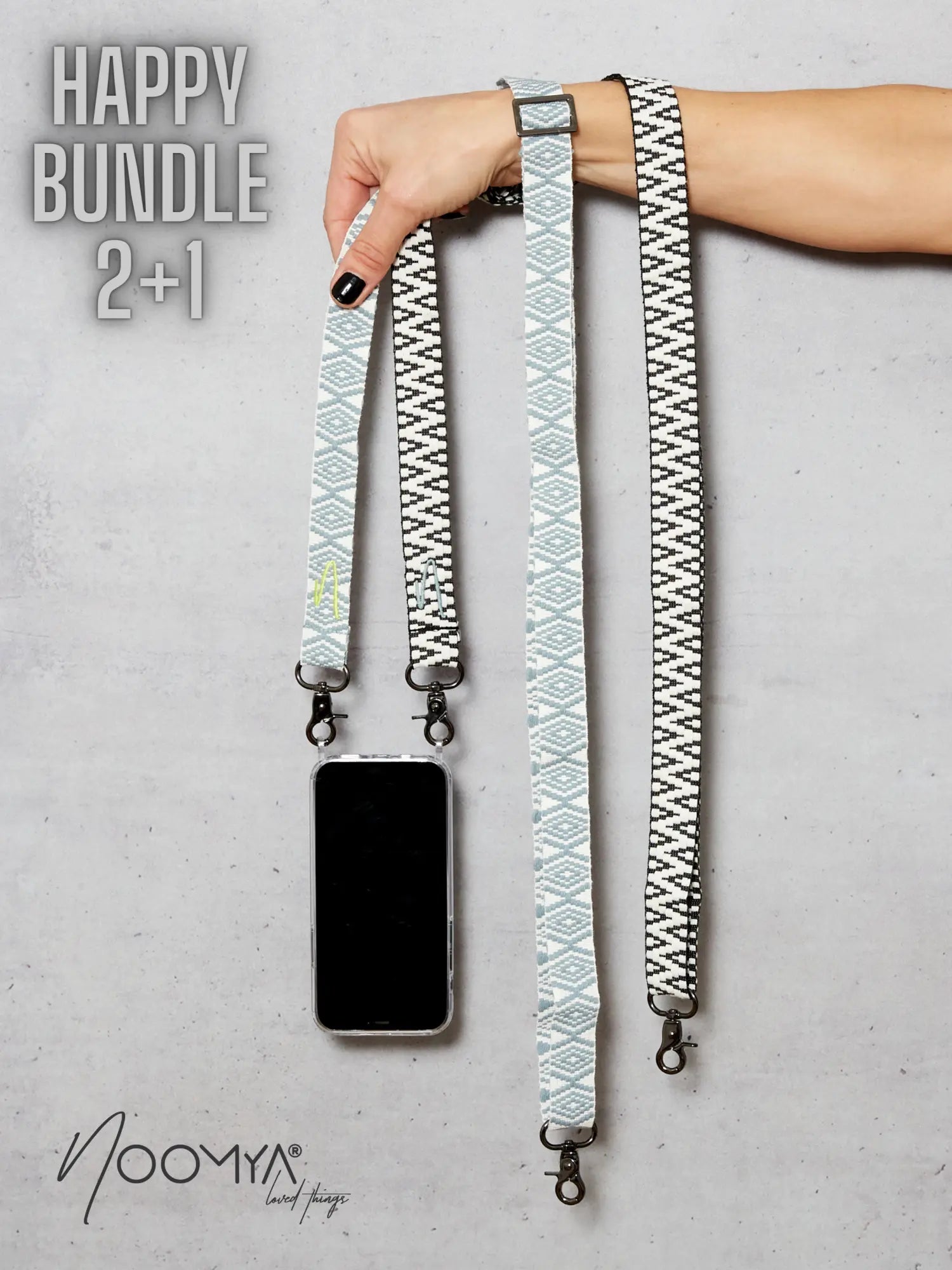 Happy Bundle zum Wechseln - 2 Handybänder & 1 Handyhülle - Midnight St ...